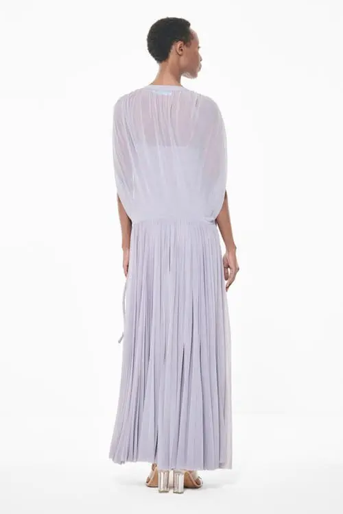LEEM Pleated Marked Waist Dress