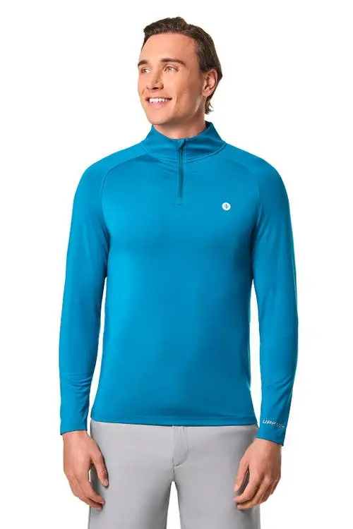 Coolibar Fairway Golf Pullover - Bluejay