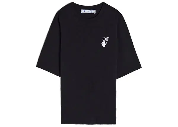 Off-White Off Off Hands Off Short Sleeve Tshirtin - Black/white