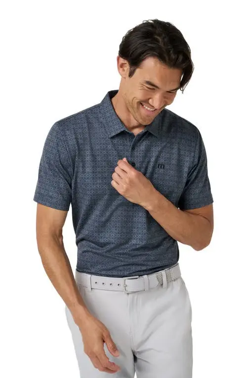 Travis Mathew Featherweight Trophy Performance Polo - Total Eclipse