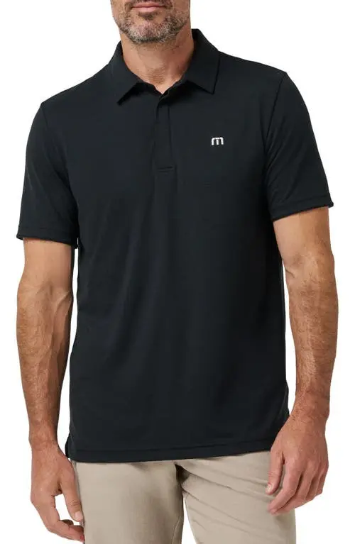 Travis Mathew Heater Performance Jersey Polo - Black