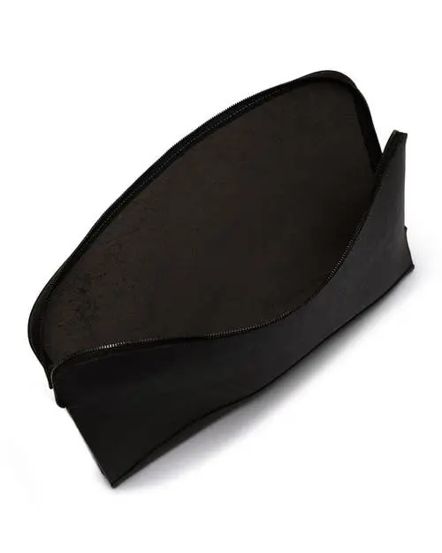 KORCHMAR Grant Zippered Leather Envelope - Black