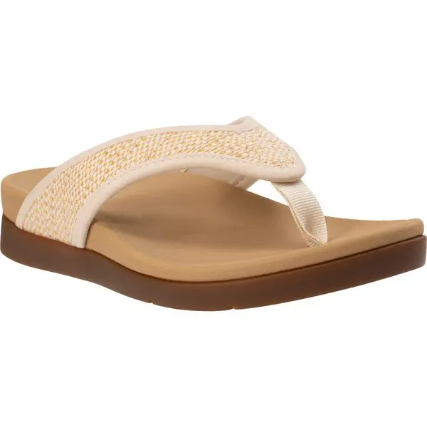 REVITALIGN Shoreline Raffia Flip Flop - Tan