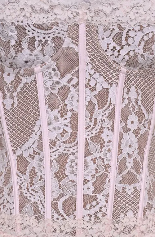 House Of Cb Nerina Lace & Georgette Gown