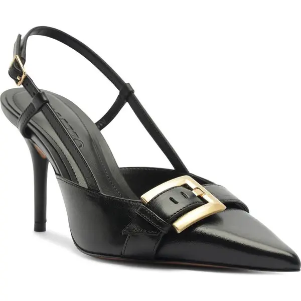 AREZZO Kenny Slingback Pointed Toe Pump - Black