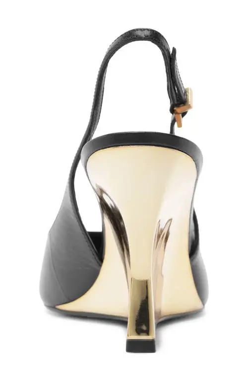 AREZZO Rowen Slingback Wedge Pump - Black