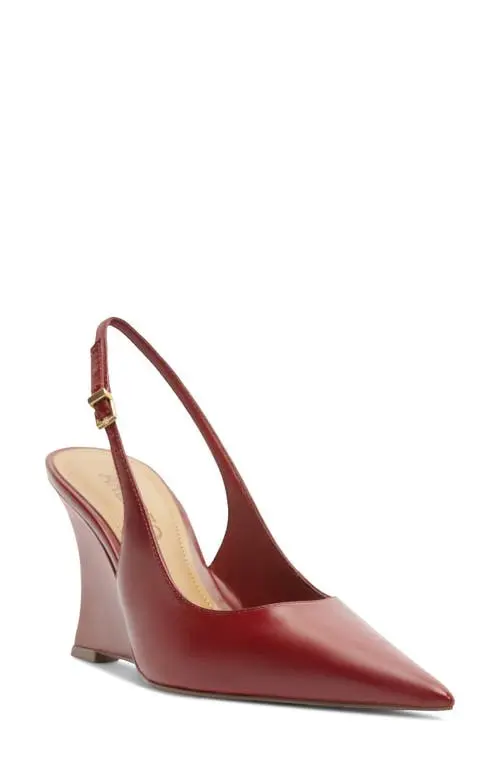 AREZZO Rowen Slingback Wedge Pump - Passion Red