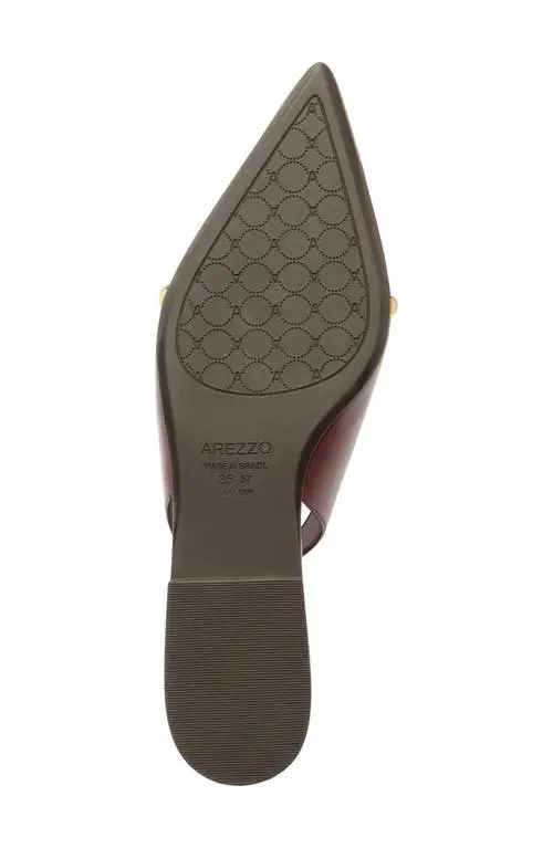 AREZZO Margaret Slingback Pointed Toe Flat - Fresh Ruby