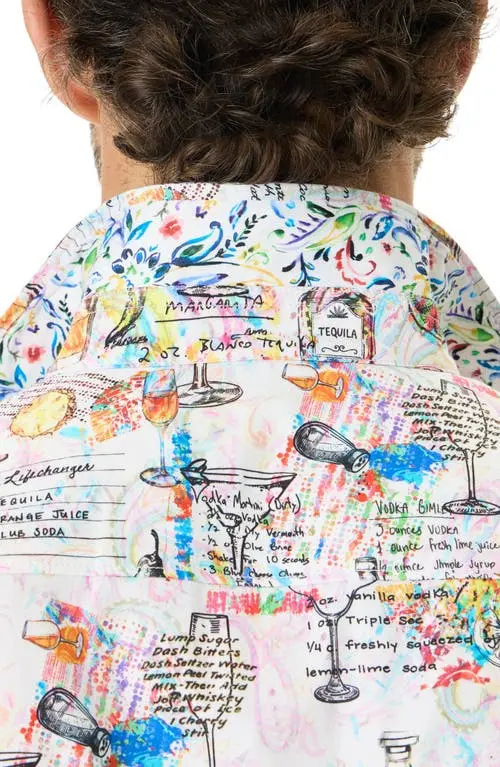 Robert Graham Sauced Printed Knit Shirt