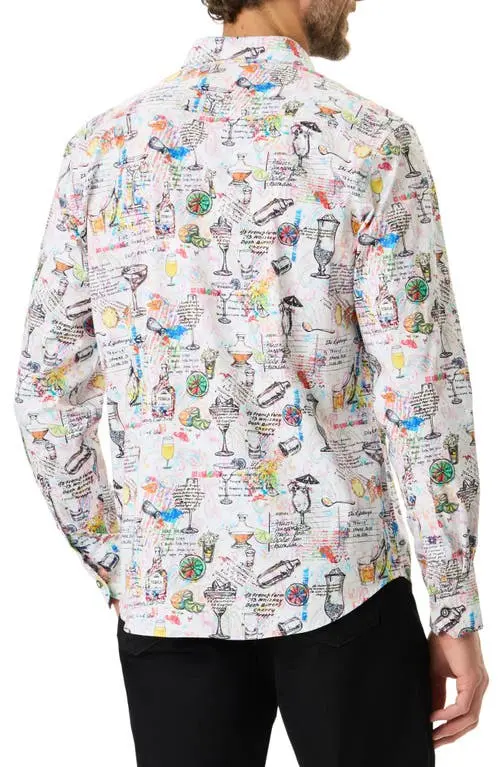 Robert Graham Sauced Printed Knit Shirt