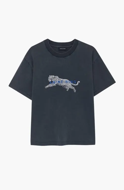 ANINE BING Cade Leopard Tee