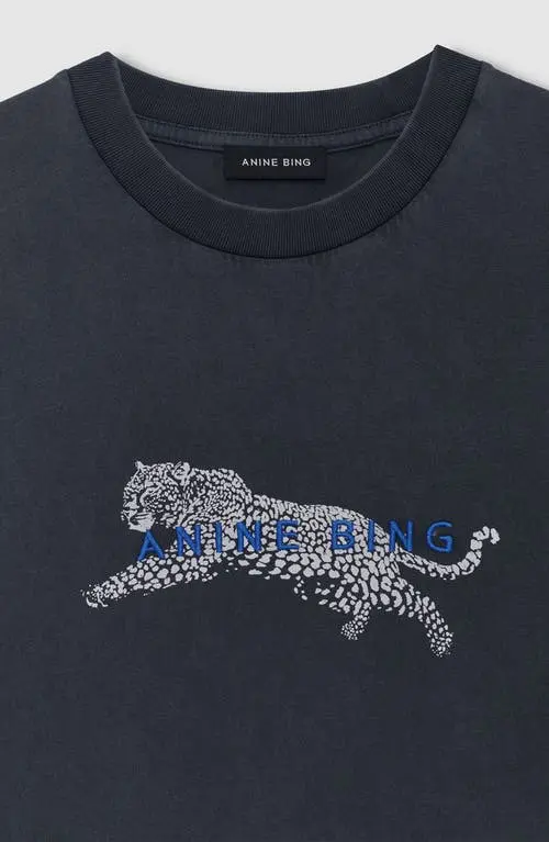 ANINE BING Cade Leopard Tee