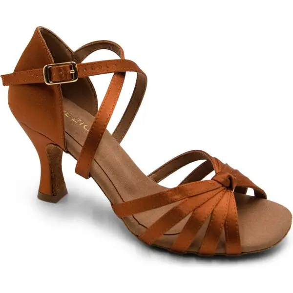 CAPEZIO Julia 2.5 Inch Ballroom Shoe - Open Brown