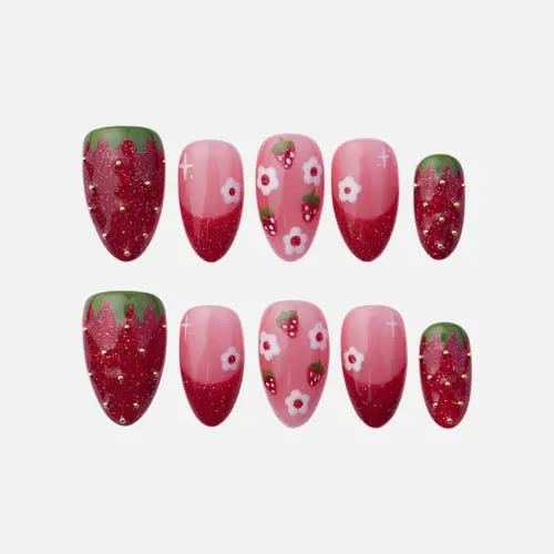 THE ONLY NAILS Strawberry Delightnail Set