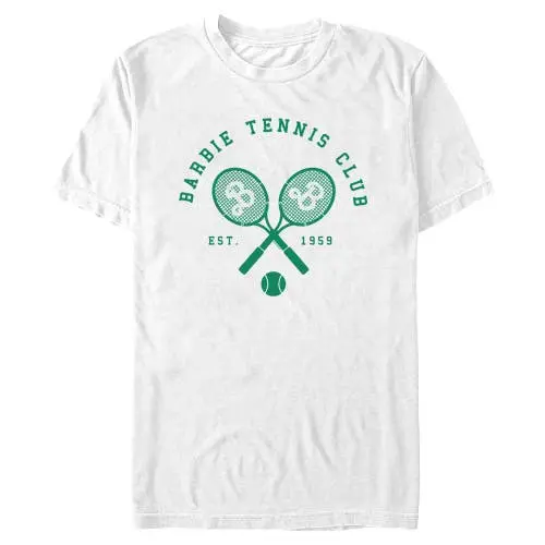 BARBIE Tennis Club Established 1959 Short Sleeve Graphic T-shirt - White