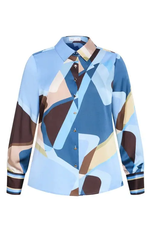 City Chic Amaya Print Shirt