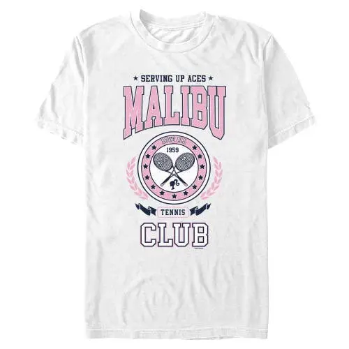 BARBIE Malibu Tennis Club Short Sleeve Graphic T-shirt - White