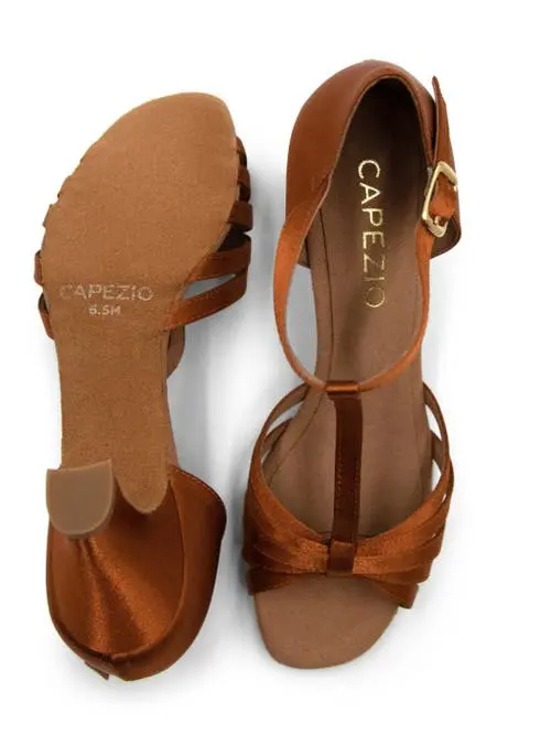 CAPEZIO Sara 2 Inch Ballroom Shoe - Open Brown