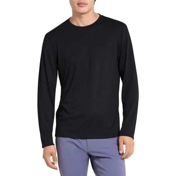 Theory Essential Long Sleeve T-shirt - Black