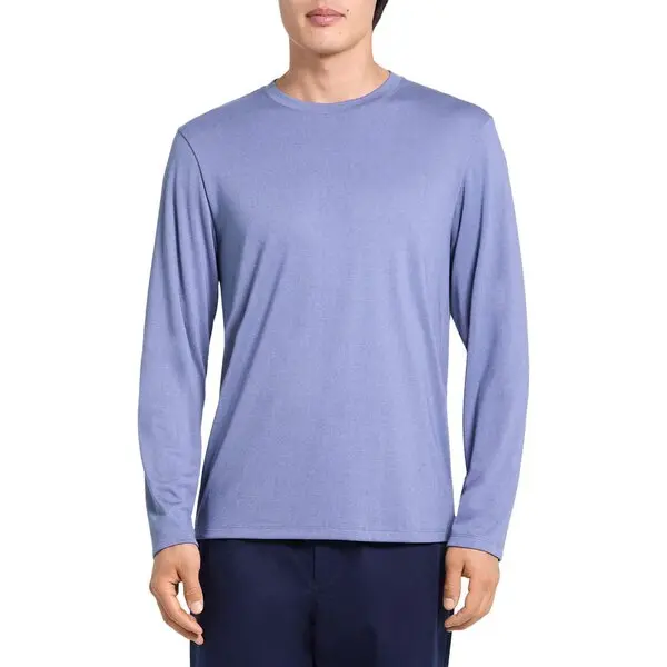 Theory Essential Long Sleeve T-shirt - Light Dusk Blue