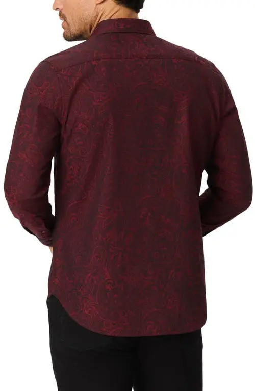 Robert Graham Hudson Paisley Stretch Cotton Button-up Shirt