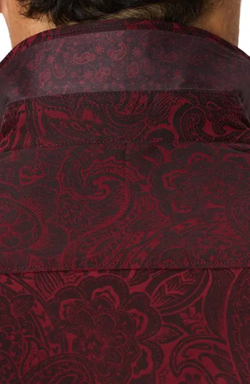 Robert Graham Hudson Paisley Stretch Cotton Button-up Shirt