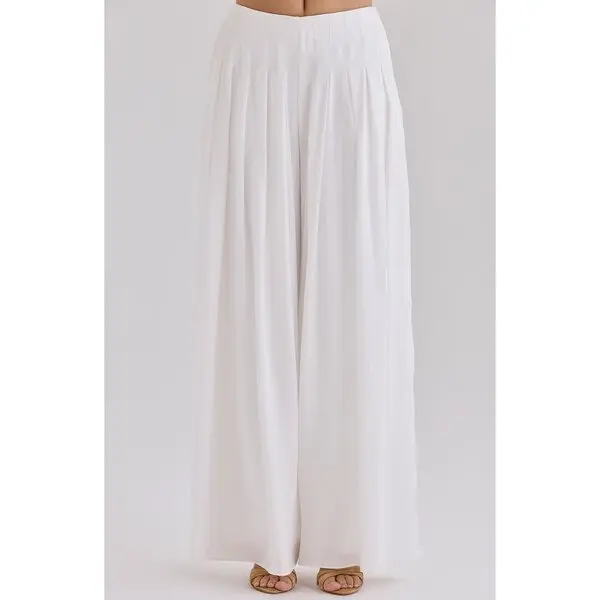 House Of Cb Alina Pleated Wide Leg Pants