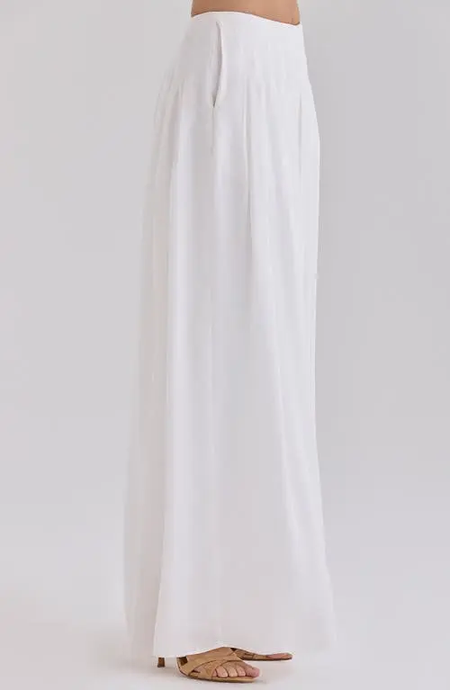 House Of Cb Alina Pleated Wide Leg Pants
