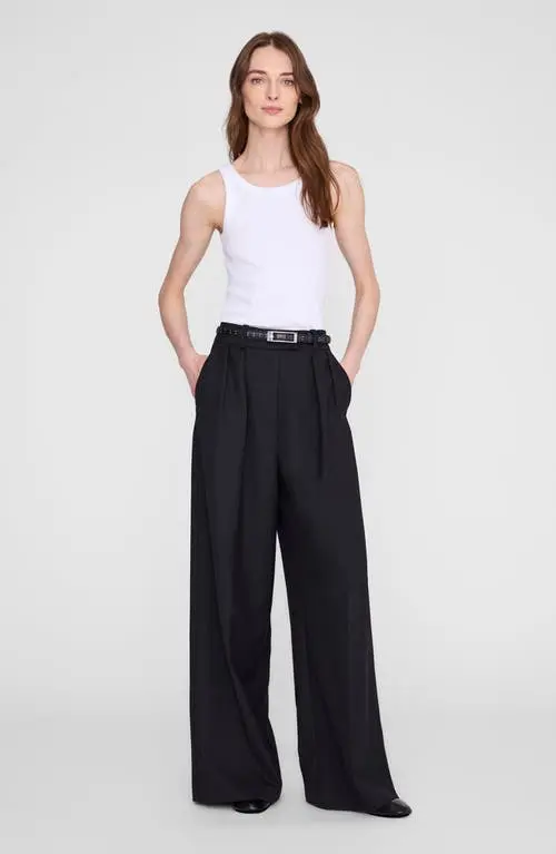 ANINE BING Elly Leather Stud Belt