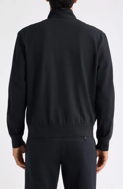 Theory Zip-up Bomber Jacket With Stand Collar