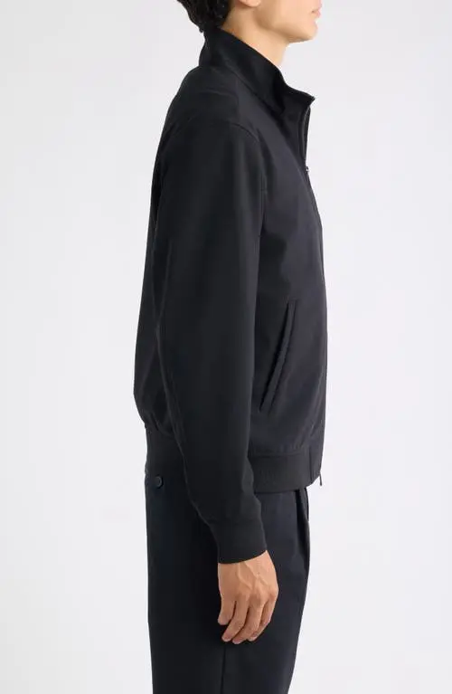 Theory Zip-up Bomber Jacket With Stand Collar