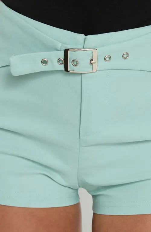 Princess Polly Viridian Belted Micro Shorts