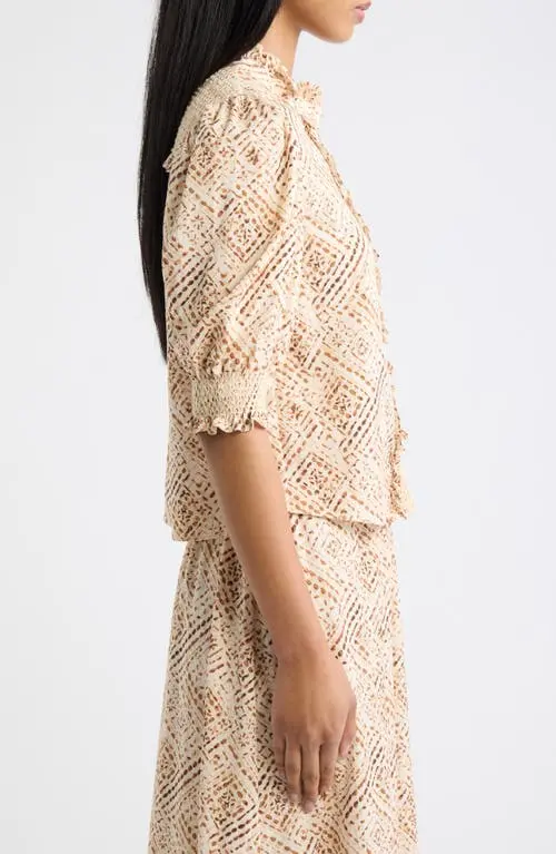 Love The Label Zinny Print Cotton Top