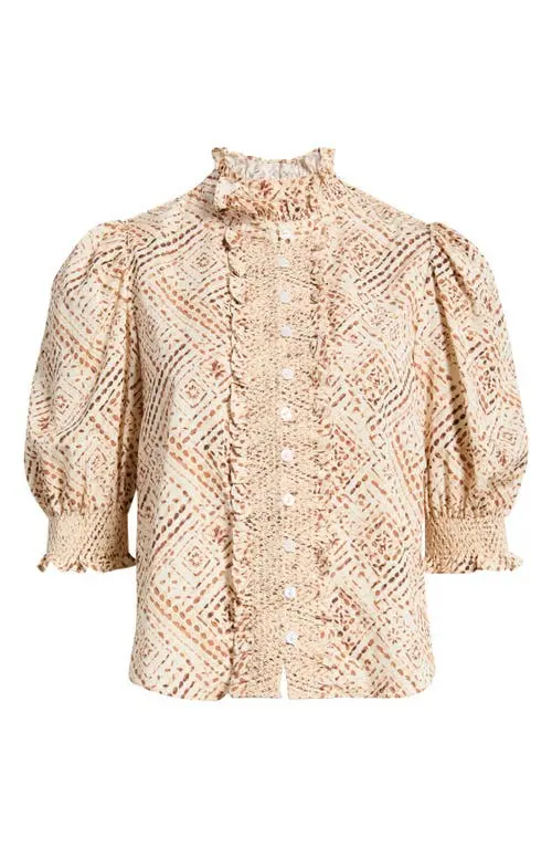 Love The Label Zinny Print Cotton Top