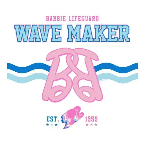 BARBIE Lifeguard Wave Maker Short Sleeve Graphic T-shirt