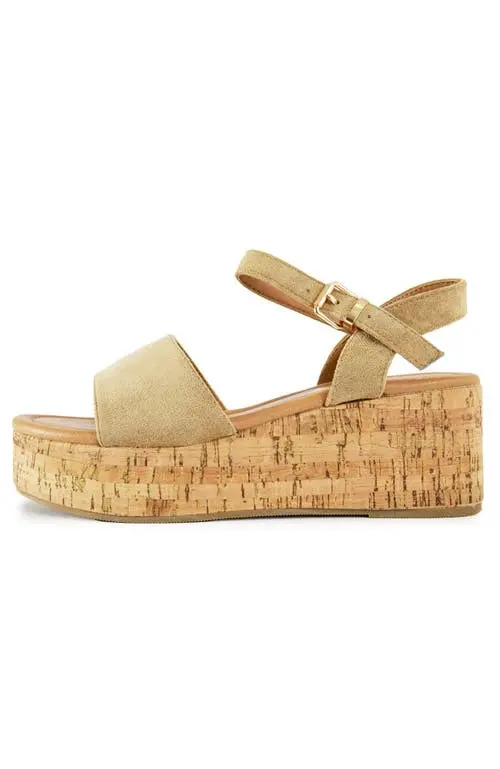 V.GAN LONDON V.gan Gotu Wedge Cork Sandals - Natural