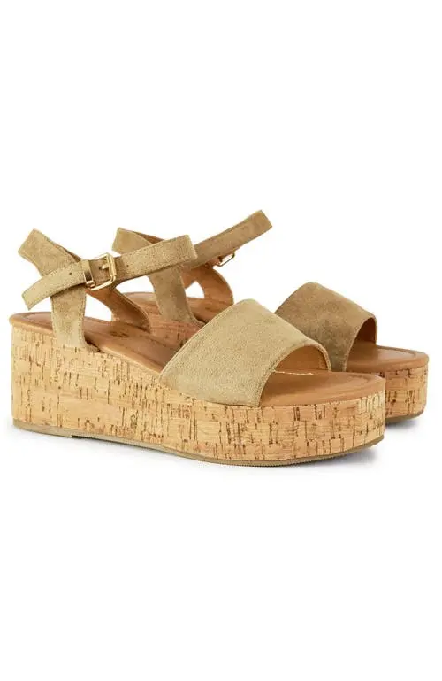 V.GAN LONDON V.gan Gotu Wedge Cork Sandals - Natural