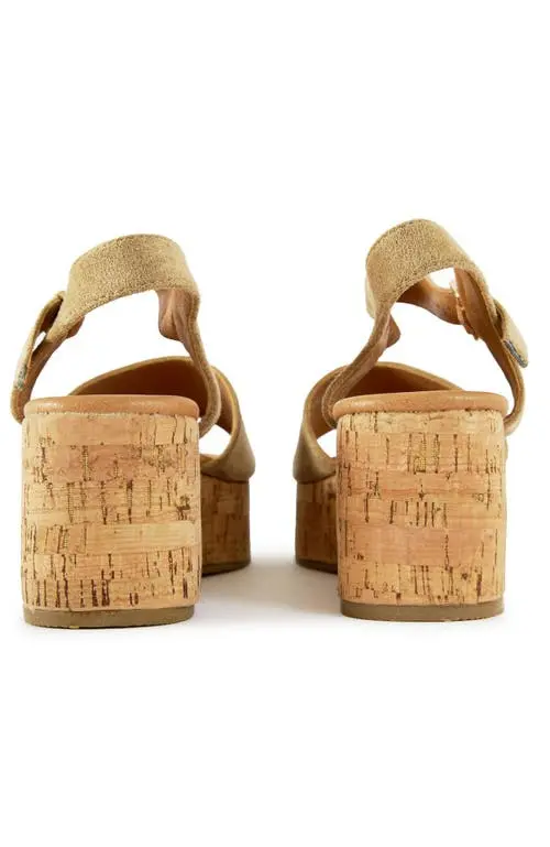 V.GAN LONDON V.gan Gotu Wedge Cork Sandals - Natural
