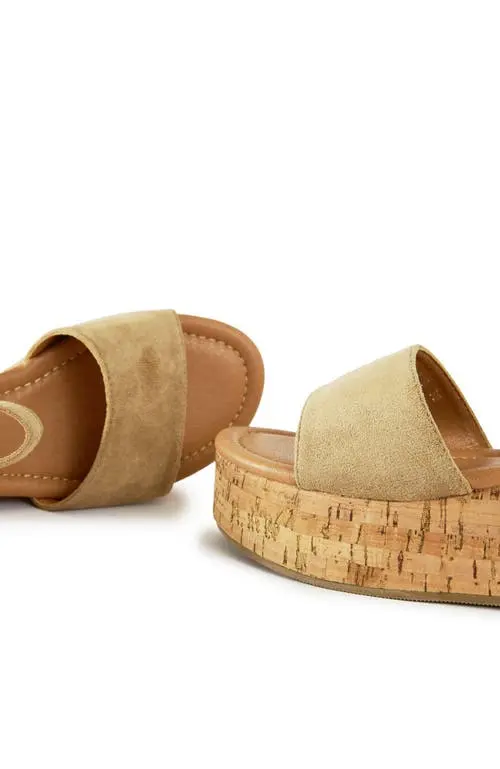 V.GAN LONDON V.gan Gotu Wedge Cork Sandals - Natural