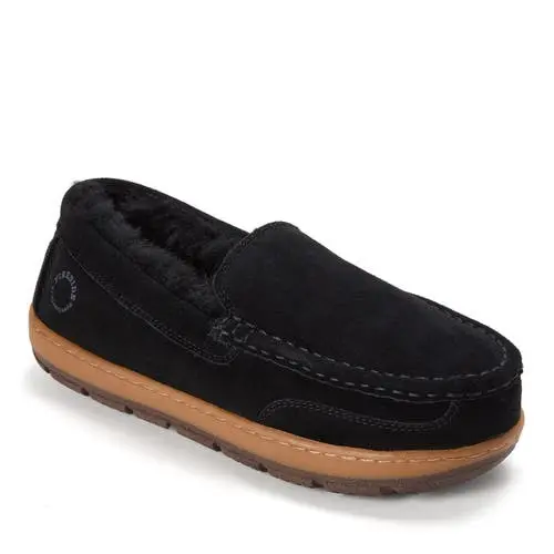 DEARFOAMS Fireside Melbourne Water Repellent Rugged Loafer - Black