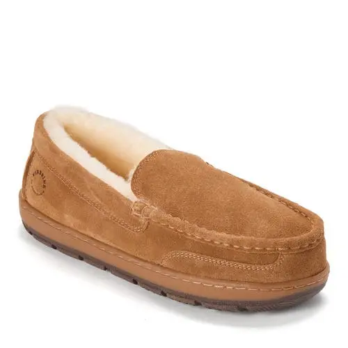 DEARFOAMS Fireside Melbourne Water Repellent Rugged Loafer - Chestnut
