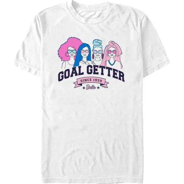 BARBIE Goal Getter Since 1959 Short Sleeve Graphic T-shirt - White