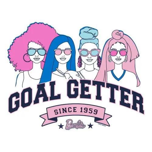 BARBIE Goal Getter Since 1959 Short Sleeve Graphic T-shirt