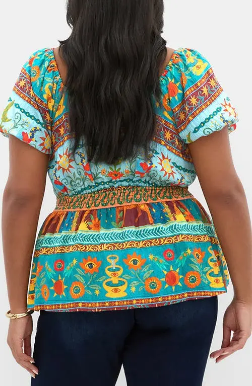 City Chic Amaria Print Top