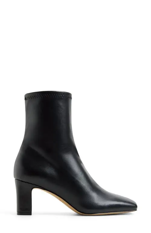 Aldo Kayia Faux Leather Ankle Bootie With Block Heel - Black