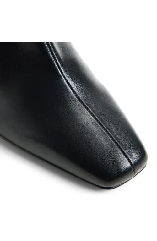 Aldo Kayia Faux Leather Ankle Bootie With Block Heel - Black