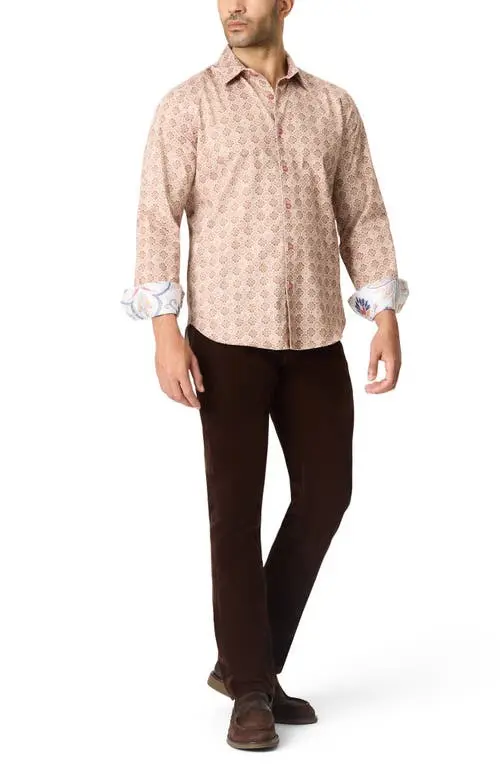 Robert Graham Freemont Long Sleeve Cotton Blend Shirt - Multi