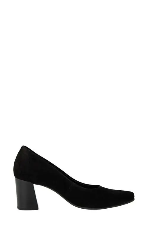 Paul Green Frisco Leather Pump - Black Suede
