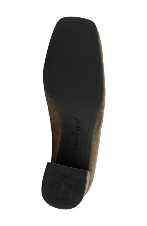 Paul Green Frisco Leather Pump - Black Suede