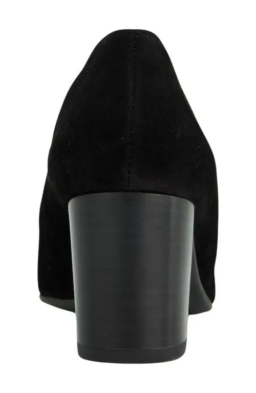 Paul Green Frisco Leather Pump - Black Suede